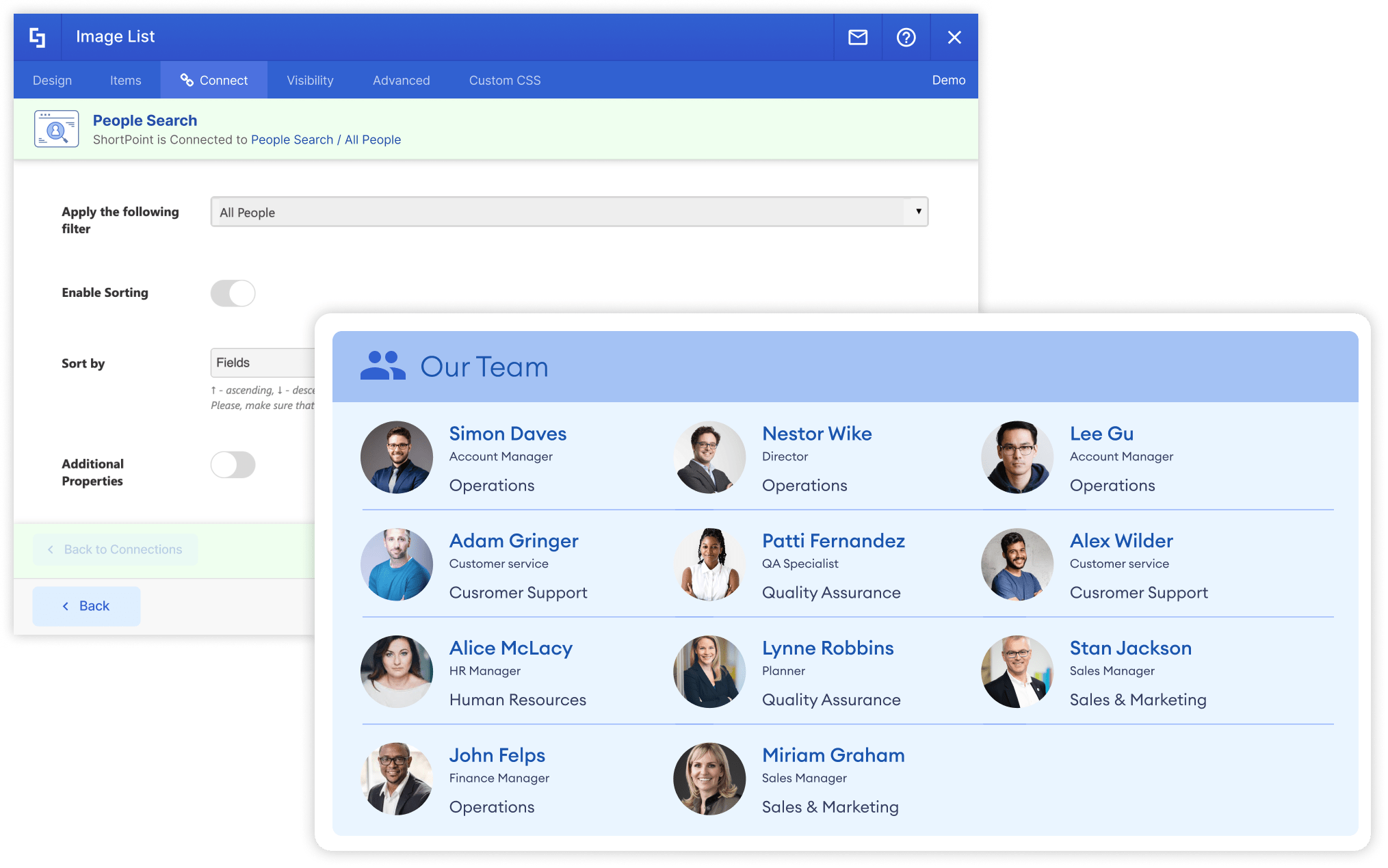 Get SharePoint People Search User Profiles Data | ShortPoint